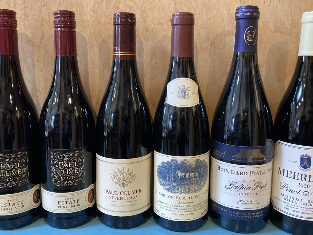 SA Pinot Noir Selected vintages 12 Pack – Rare & Fine Cape Wines